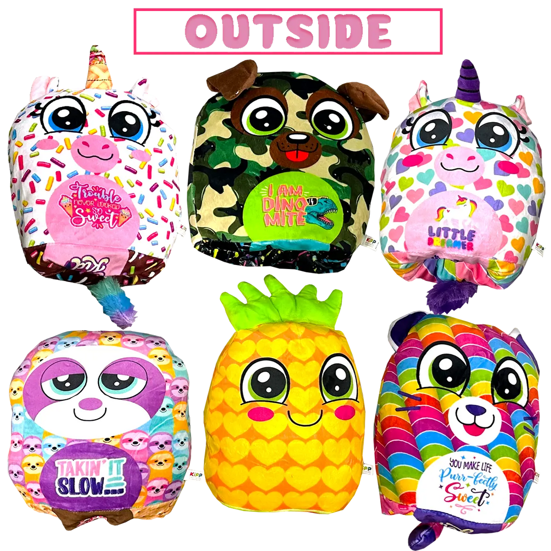 ITEM NUMBER 023578 REVERSIBLE FLUFFY STUFFY 6 PIECES PER PACK – NOVELTY ...