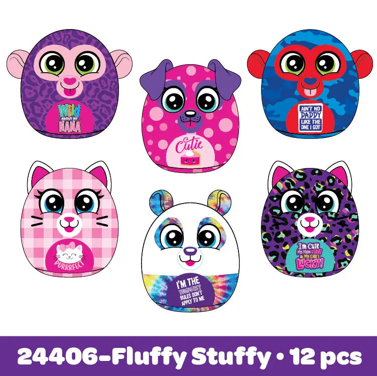 ITEM NUMBER 024406 KIDS FLUFFY STUFFY PILLOW PLUSH 12 PIECES PER DISPL ...