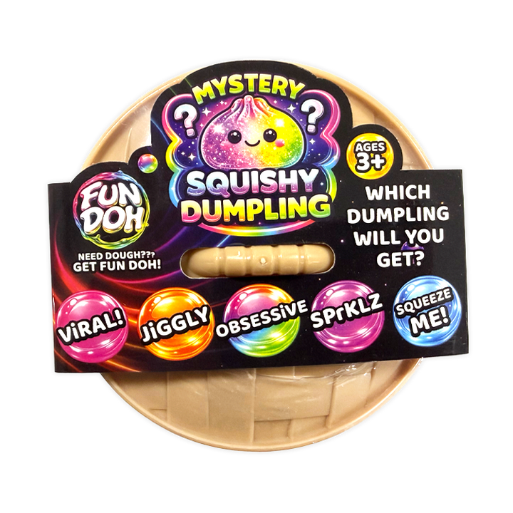 Fun Doh Squishy Mystery Dumpling Toy - 12 Pieces Per Retail Ready Disp ...