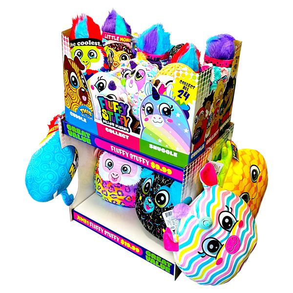 ITEM NUMBER 088438 JUMBO FLUFFY STUFFY PILLOW PLUSHIE FLOOR DISPLAY 30 ...