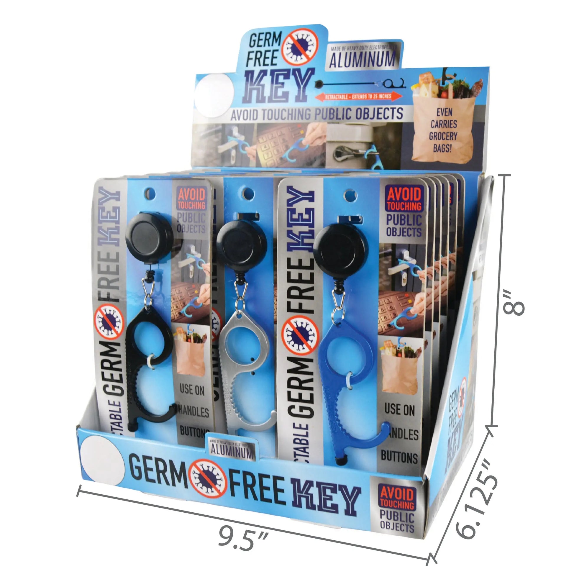 ITEM NUMBER 021890 ALUMINUM GERM FREE KEY 18 PIECES PER DISPLAY ...