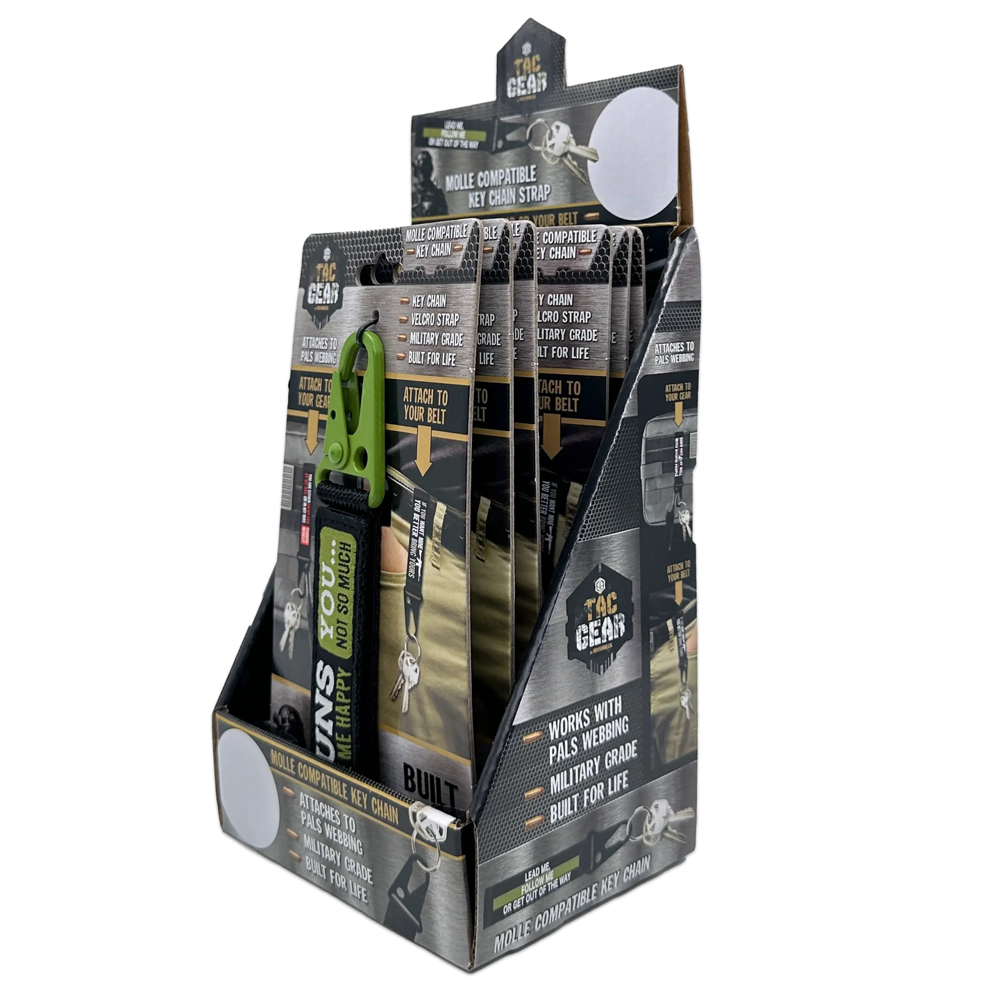 ITEM NUMBER 023722 TAC GEAR KEY CHAIN MOLLE STRAP 6 PIECES PER DISPLAY ...