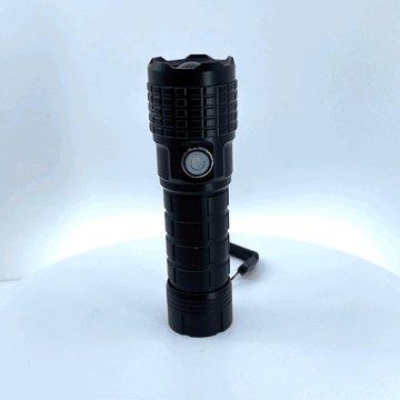 LED Flashlight Waterproof with Laser - 6 Pieces Per Retail Ready Displ ...